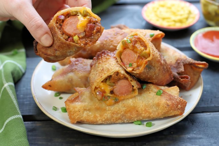 Best Chili Cheese Dog Egg Rolls Recipe - Better Living