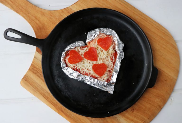 Low-Carb Heart Shaped Tortilla Pizzas - Better Living